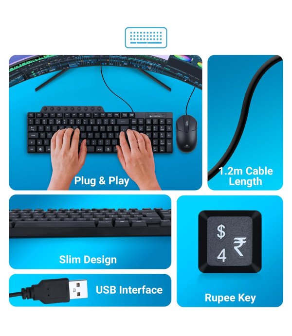 ZEB MULTIMEDIA KEYBOARD COMBO JUDWAA 555